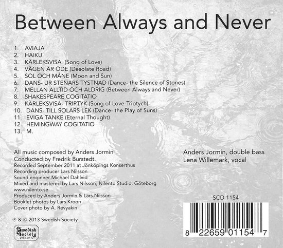 Various Artists - Between Always And Never (CD), Jörnköping Sinfonietta ...