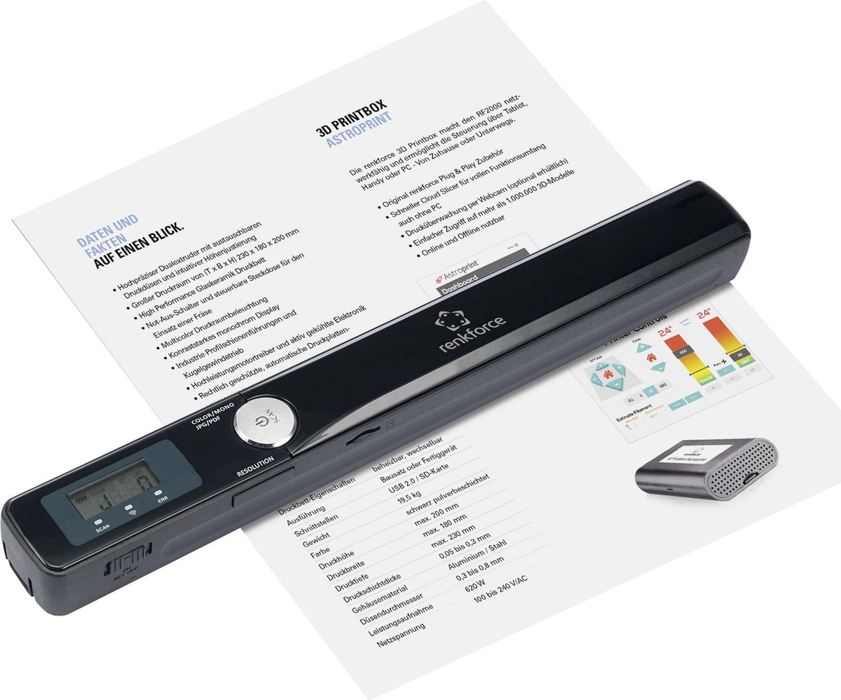 Renkforce W4S "Wireless Edition" Mobiele documentscanner | bol.com
