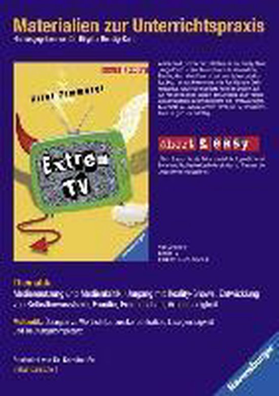 Materialien zur Unterrichtspraxis - Vitor Zimmerer: Extrem TV ...