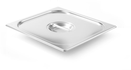 HENDI Deksel voor GN-bakken – geprofileerde hoeken – roestvast staal – 354x325 mm | bol