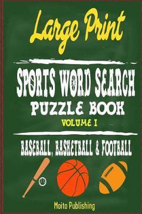 Large Print Sports Word Search Puzzle Book- Large Print Sports Word ...