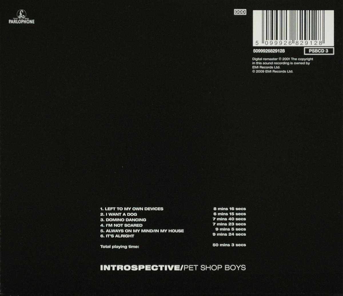 Introspective, Pet Shop Boys | CD (album) | Muziek | bol.com