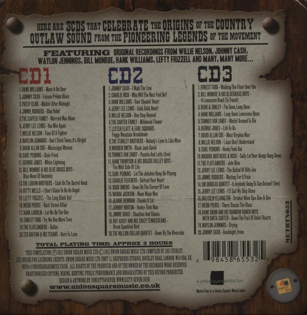 Country Outlaws, various artists | CD (album) | Muziek | bol.com