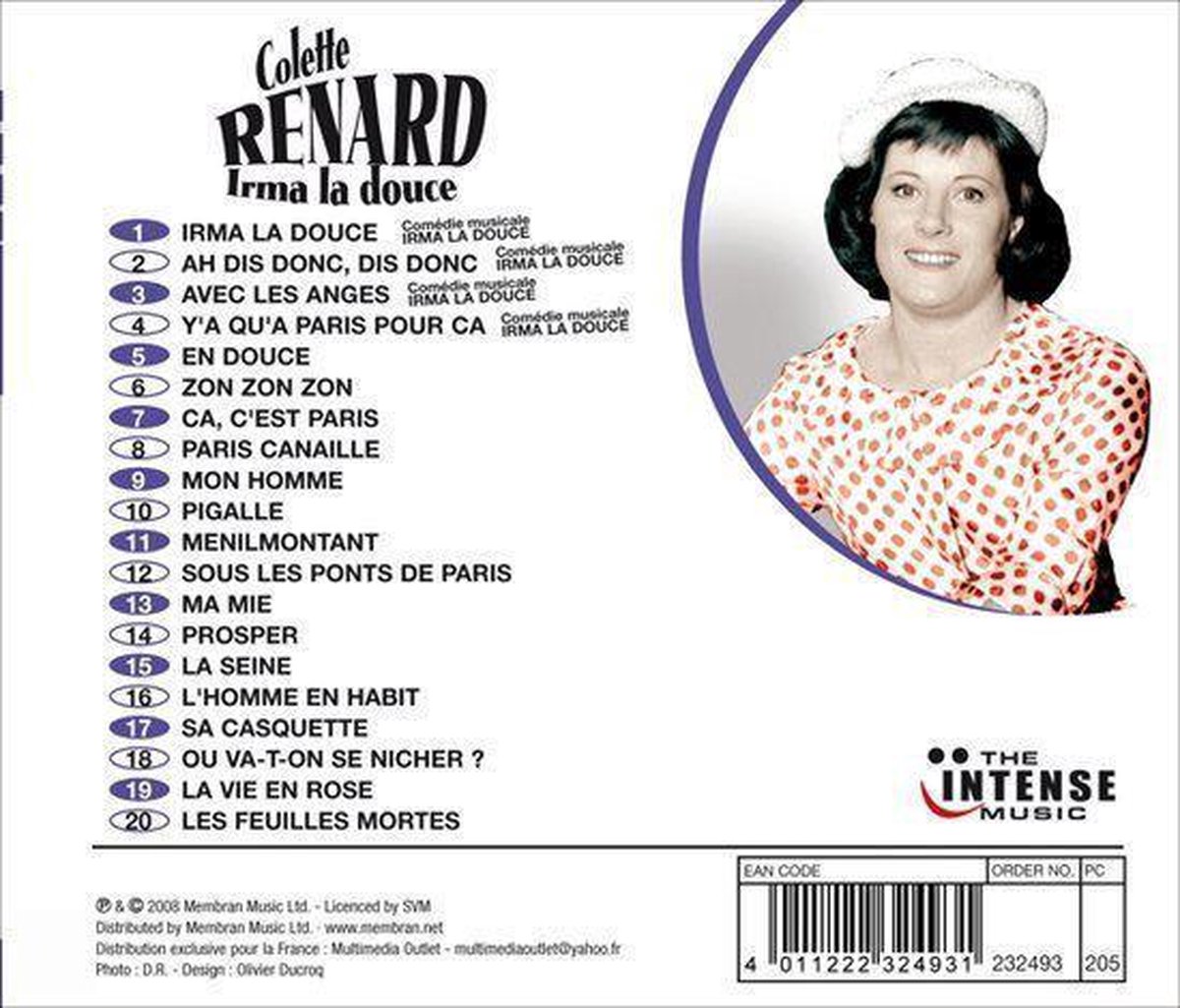 Irma la douce, Colette Renard | CD (album) | Muziek | bol.com