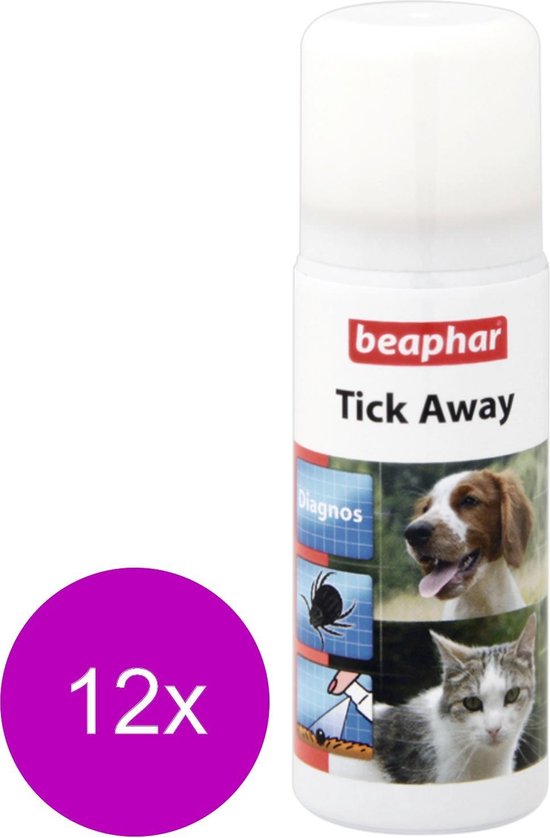 Beaphar Tick Away Hond/Kat - Anti tekenmiddel - 12 x 50 ml | bol.com