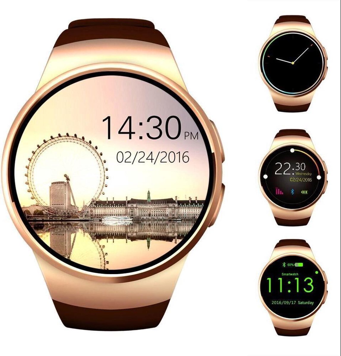 SmartWatch-Trends SWT018 Smartwatch Goud met hartslagmeter ...