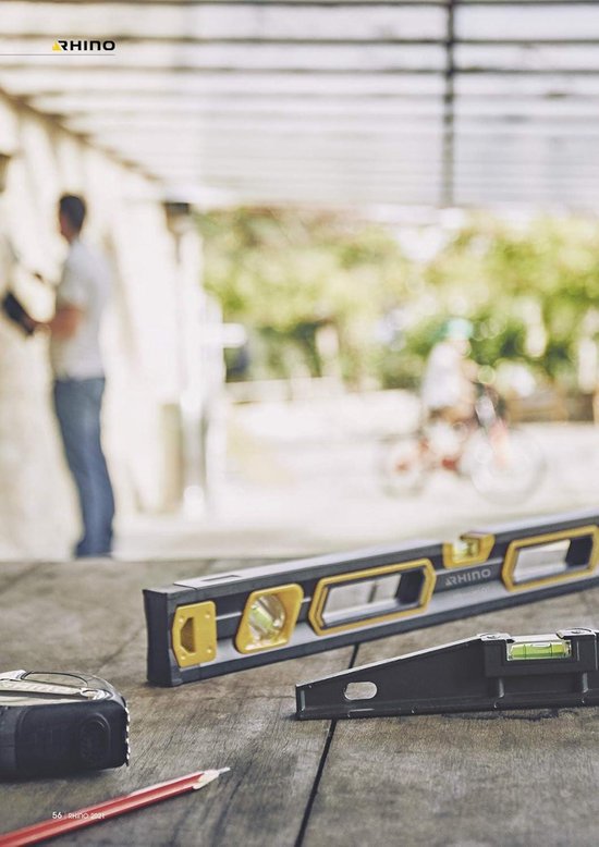 Aluminium waterpas 600 mm metselwater - rechthoekige magnetische ...