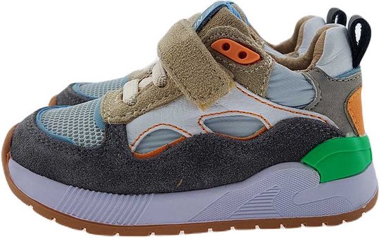 Shoesme St24s019 Sneakers - Leren Sneaker - Jongens - Grijs - Maat 31 | bol