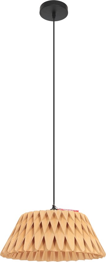 Anne Lighting hanglamp Maze - naturel - hout - 46 cm - E27 fitting ...