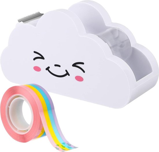 Cloud Tape Dispenser Rainbow Tape Set - Cartoon Desktop Tape Cutter ...