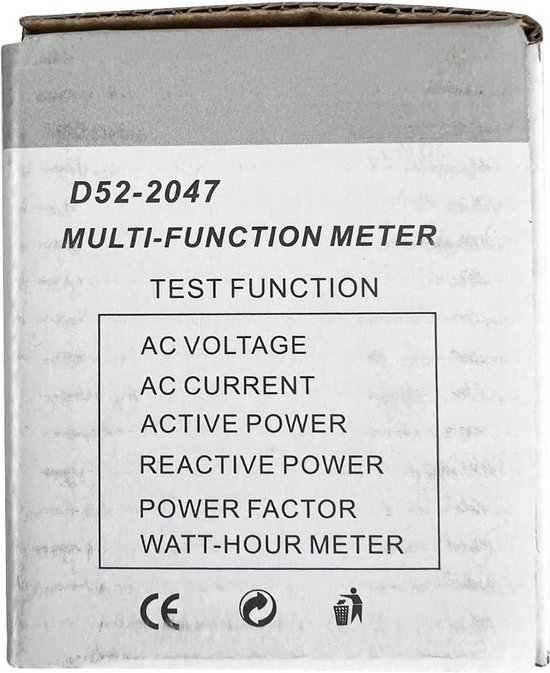 KETOTEK Digitale Stroommeter - Wisselstroommeter Eenfasig AC 80-300V ...