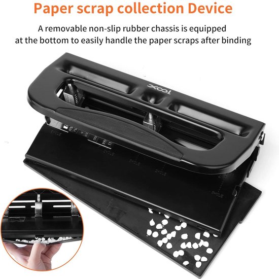 3-gaats Perforator voor 40 vellen - Verstelbaar en Ergonomisch Ontwerp ...