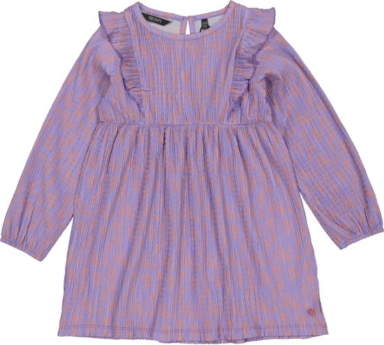 Quapi Meisjes jurk - Daniele - AOP Paars bloemen | bol