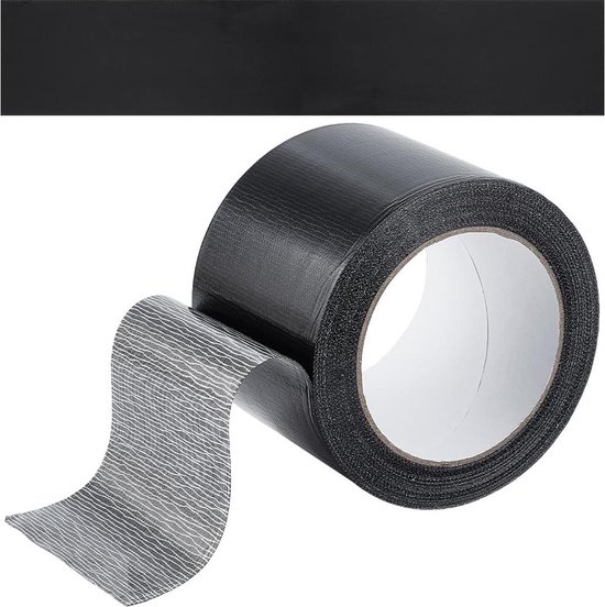 20m x 80mm Black Fabric Binding Repair Tape - Waterproof Adhesive Tape ...