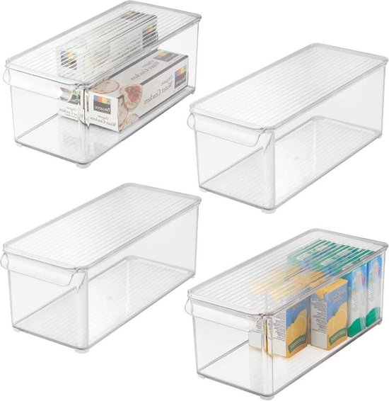 Opbergbox voor koelkast, keuken en wasruimte - met deksel en ...