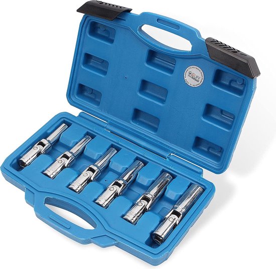 Glow Plug Socket Wrench Set 6-Piece, 3/8'' 8-16mm Hexagonal Glow Plug ...