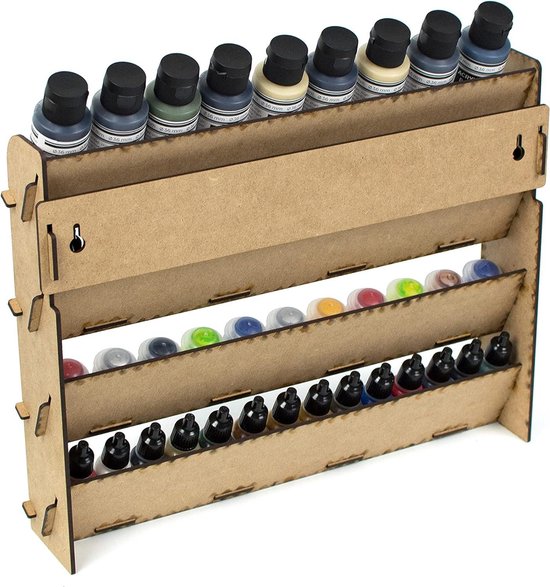 Paint Rack for model paints - Hobby craft Citadel Vallejo Tamiya Army ...