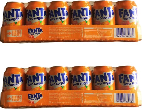 Fanta Zero pack Orange blik 2x 24x330 ml - EU | bol