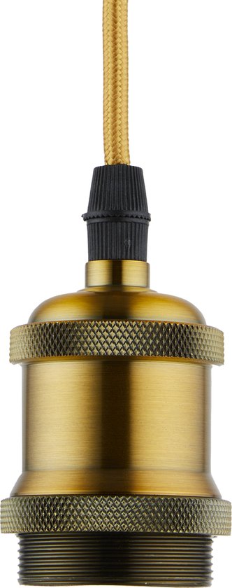Pendel Champagne Goud E27 Fitting - Vintage - 1.5m Snoer - Met ...