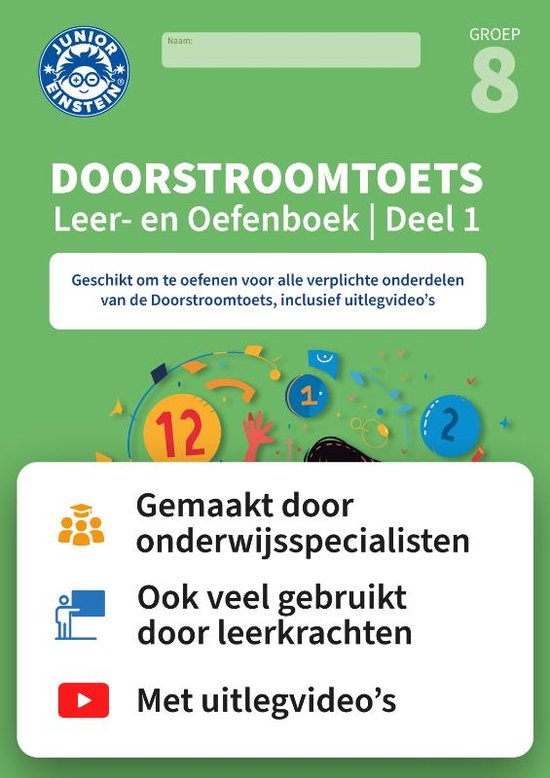Deel 1 1 - Doorstroomtoets 1 groep 8 Leer- en Oefenboek | 9789493218819 | Boeken | bol