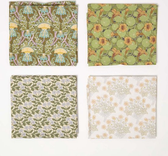 Homescapes Patchworkstoffe Maurice Pillard Verneuil Art I – 4er-Set Fat Quarter, 100%... | bol