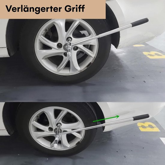 LOCK COWBOY 4-weg kruissleutel, gemaakt van aluminium metaal ...