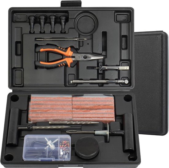 99-Delige Zware Duty Bandenreparatieset voor Auto's - Tubeless Band ...