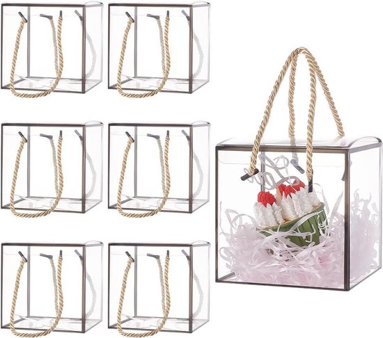 Transparante PVC Favor Boxes 12x12x12cm - Herbruikbare Plastic ...