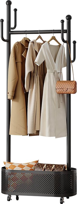 LifeStages® Kapstok - Een kapstok met mand, multifunctioneel ontwerp, hij kan 360°... | bol