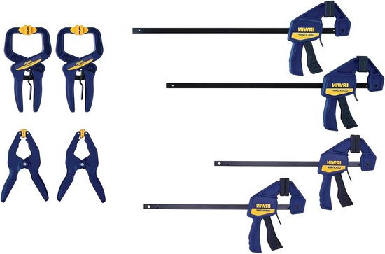 Houtbewerkingsklemmenset 8-delig - Snelle Grip (IRHT83220) | bol