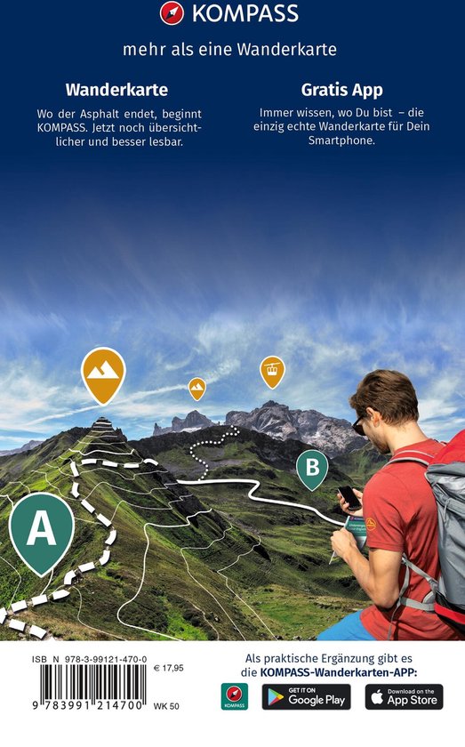 Kompass Wanderkarten - WK50 Nationalpark Hohe Tauern, Grossvenediger ...