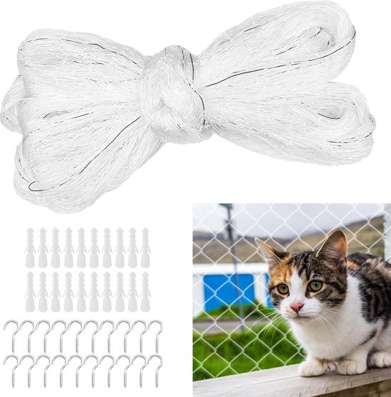 Kattennet balkon - Kattenbeschermingsnet - Balkon Net - Balkonnet ...