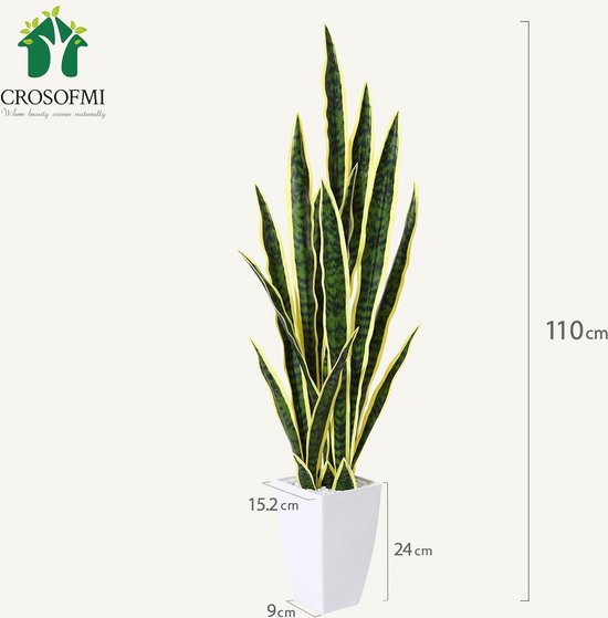 Grote Kunstmatige Planten CROSOFMI 110 cm Bogenhanf - Kunstplanten ...