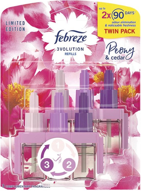 Febreze 3Volution Refills Peony & Cedar(10 x 20ml) | bol