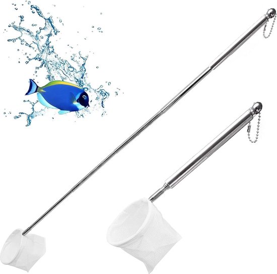 Bukycat schepnet met telescoopsteel van roestvrij staal - visnet voor ...