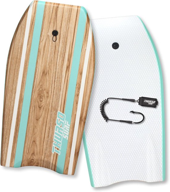Lichtgewicht 42 inch bodyboard met dubbele swivels en coiled riem - EPS ...