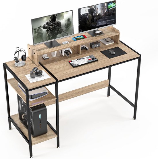 Groot Gaming Bureau met Monitorverhoging - Stevig Bureau voor ...