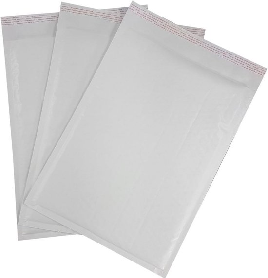 Bubble Gewatteerde Envelop 220 x 320 mm - Wit - Pak van 10 | bol