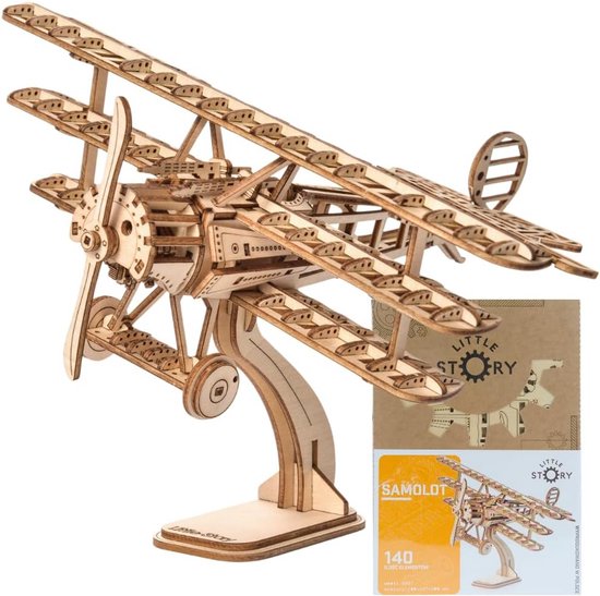 3D Houten Puzzel Vliegtuig Model Bouwpakket Educatief en Decoratief | bol