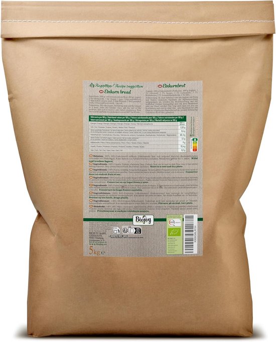 Biologisch Volkoren Speltmeel (5 kg) - Oeroud Graanmeel voor Bakken | bol