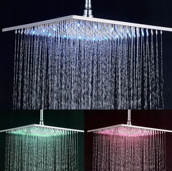 Inbouw Doucheset met LED Regen- en Handdouche, Kraan met Display | bol