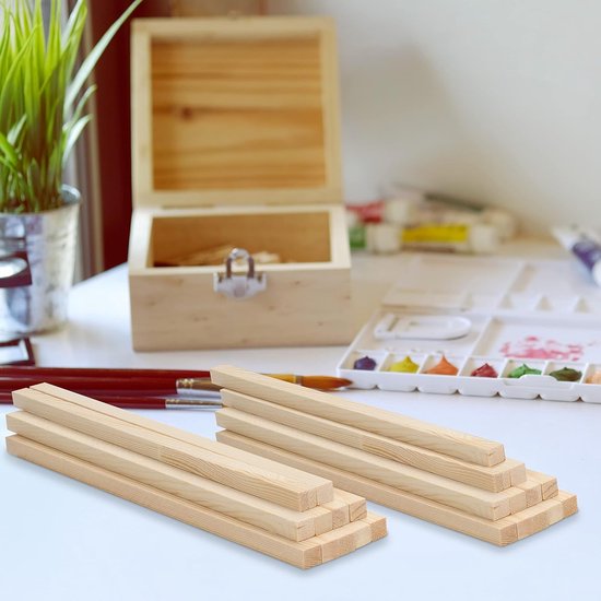 TRANKIELO® - Houten Deuvel Staafjes Set (25 stuks) – 12,6-13,2 mm x 30 ...