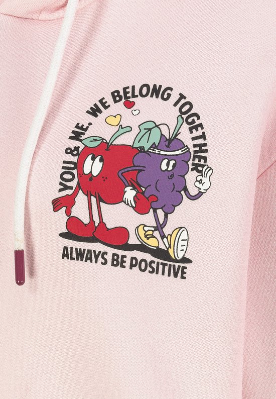 SUBLEVEL dames capuchontrui hoodie met Strawberry Club motief | bol