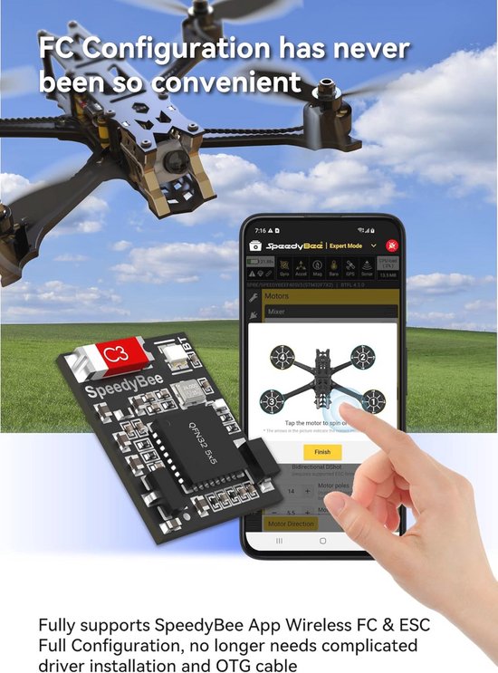 Bluetooth FC Configuratiemodule - Draadloze Flight Controller en ...