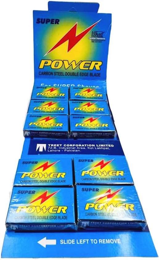 100 Scheermesjes Super Power - Hoogwaardige Scheermesjes voor een ...