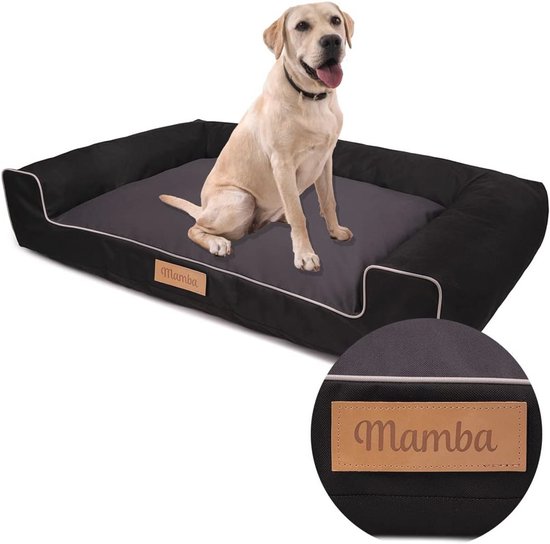 Groot Wasbaar Hondenbed met Naam Gravure | XXL Sofa voor Grote Honden | bol