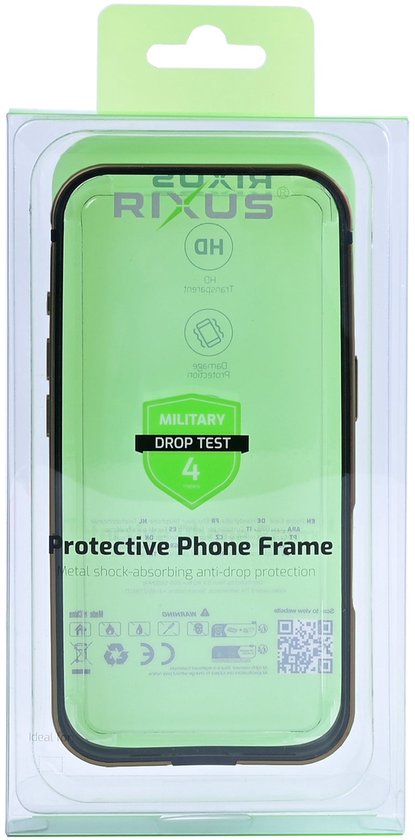 Rixus Crash Guard Case For Apple iPhone 16 Pro Desert Titanium | bol