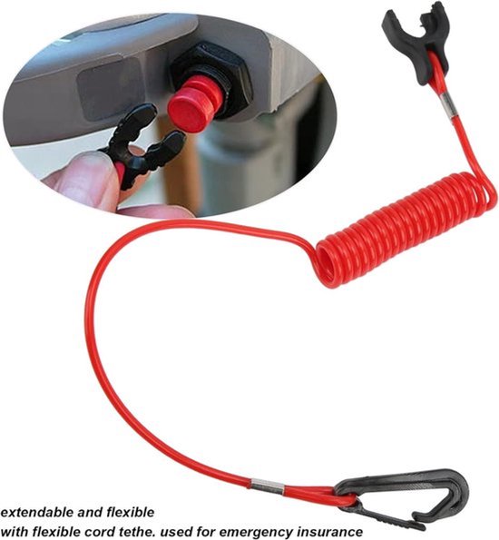 Bootmotor noodstopschakelaar - Noodschakelaar bootbuitenboord - 176288 ...
