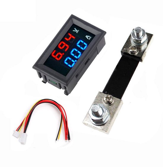 0,56 inch Dual LED Digital Voltmeter Ammeter 100V 100A - Mini Spanning ...
