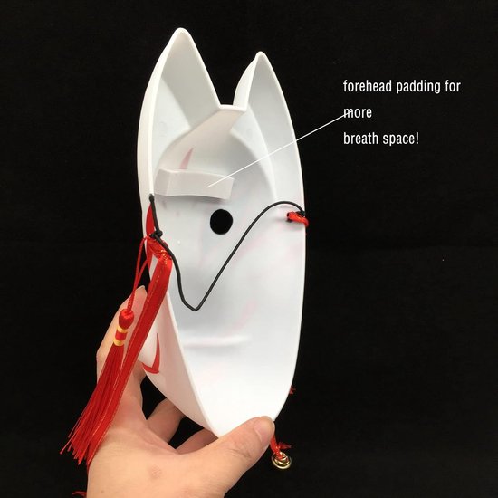 Japanse Vos Cosplay Masker Kabuki Kitsune voor Feest en Halloween | bol